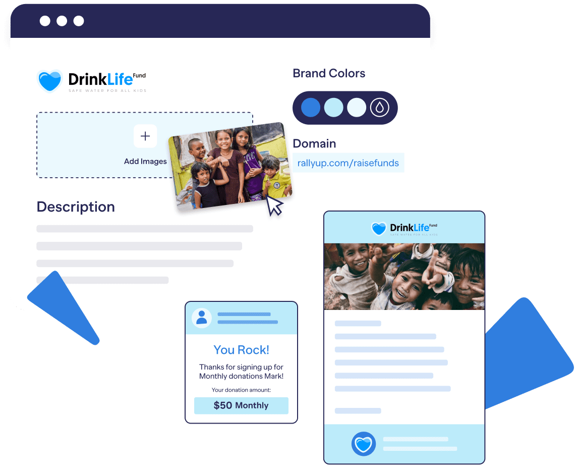 RallyUp's Fundraising Additional Features